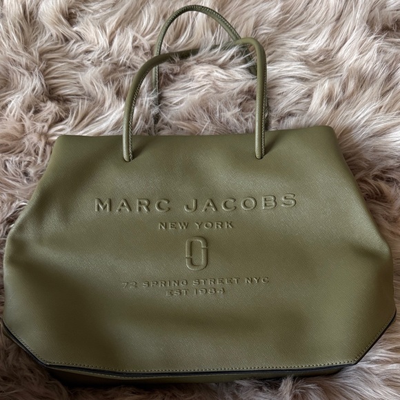 Marc Jacobs | Bags | Marc Jacobs Sage Green Embossed Tote | Poshmark